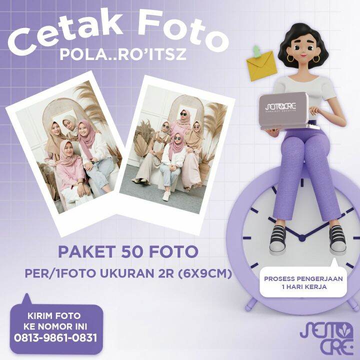 CETAK FOTO UKURAN 2R ISI 50 FOTO TERLARIS DAN 100% REALPICT BISA COD ...