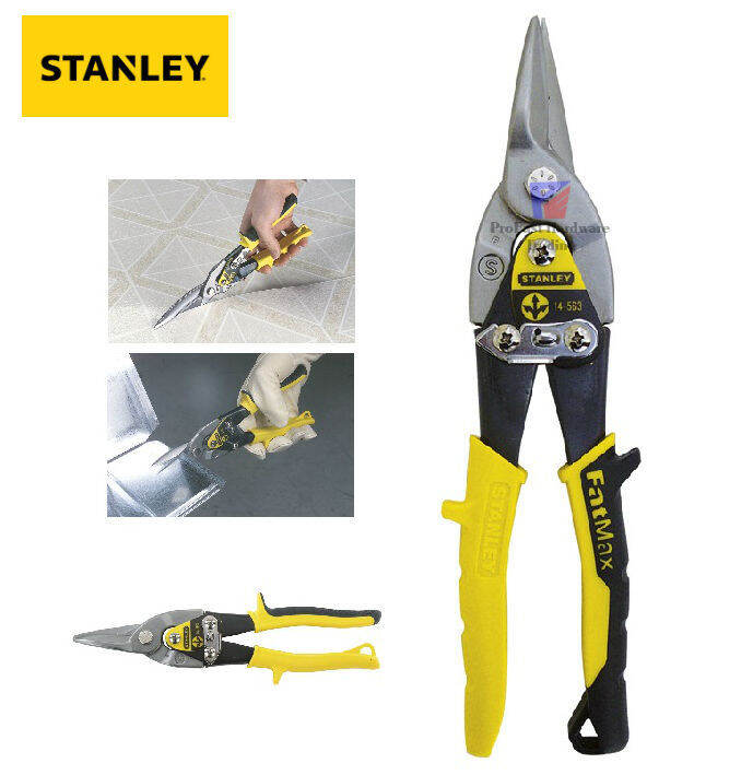 Stanley 14-563-22 FatMax® Straight Cut Compound Action Aviation Snips ...
