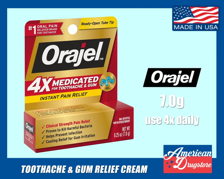 Orajel Medicated for Toothache and Gum Irritation Instant Pain Relief ...