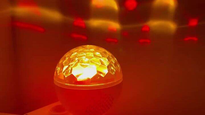 Upings-OEM 360 Rotation RGB Led Crystal Magic Ball Light Colorful Lamp ...