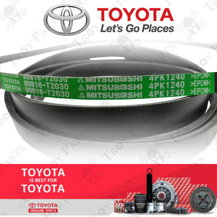 Original Toyota Fan Belt 90916-T2030 for Toyota Vios NCP42 NCP150 ...