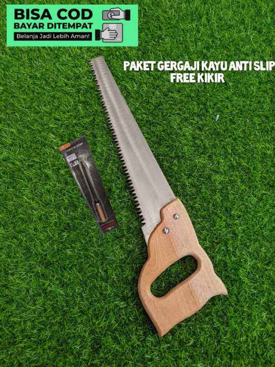 Gergaji Kayu Anti Selip Dan Kikir - Satu Paket Siap Pakai - Gergaji ...