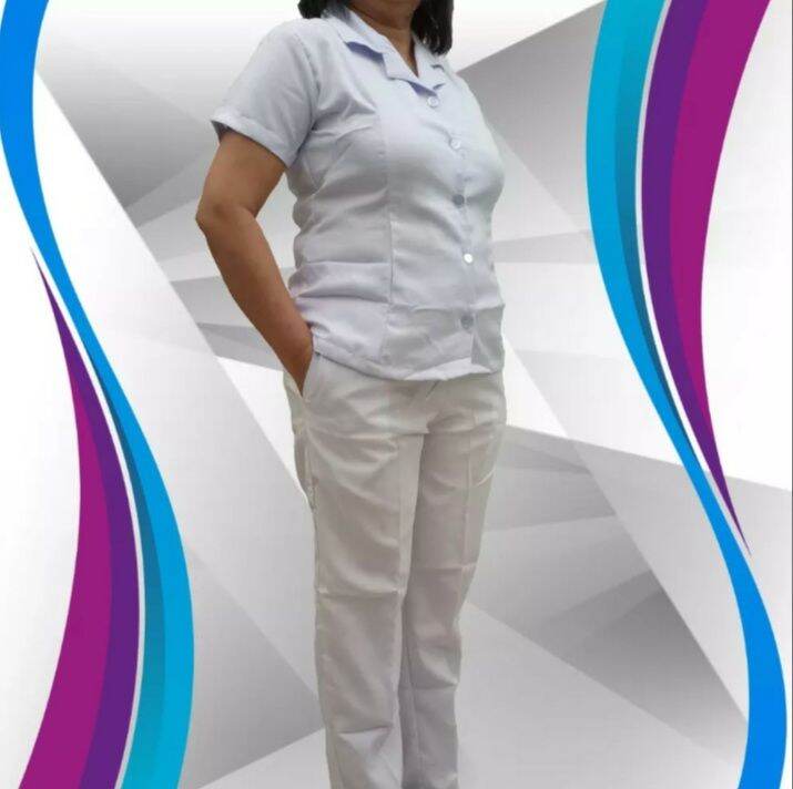 Nurse Uniform ( set ,top and pants) | Lazada PH