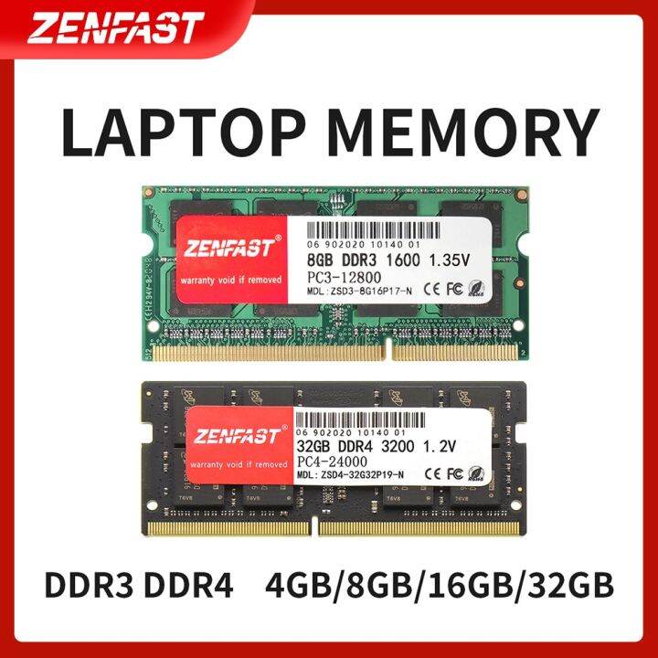 6 ZENFAST Memoria Ram DDR3 DDR4 8GB 4GB 16GB 32GB 1333 1600 2133 2400 2666 3200Mhz Sodimm ...