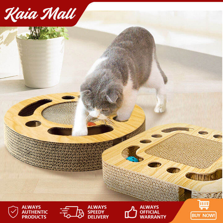 Cat toy Cat Interactive pet products Turntable Circular Scratch Board ...