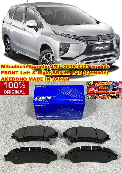 Ceramic Front Brake Pads for Mitsubishi Xpander 2018-2021 (Original Akebono) | Lazada PH