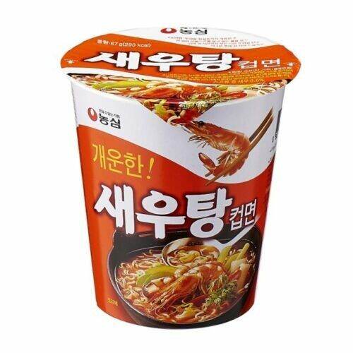 แซ อู ทัง บะหมี่กึ่งสำเร็จรูป รามยอนคัพ 새우탕면(컵)-농심 Nongshim Sae U Tang ...