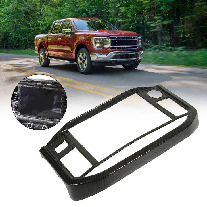 Central Control Panel Cover, Smooth Surface Sporty Carbon Fiber Style ...