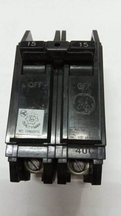 GE Breaker Circuit Breaker ORIGINAL TQC 15 Amperes 2 Pole Bolt-On Type ...