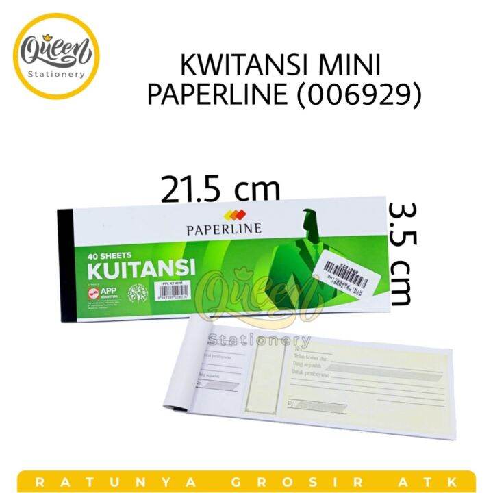 1 PCS KWITANSI MINI PAPERLINE / KUITANSI / BUKTI PEMBAYARAN (006929 ...