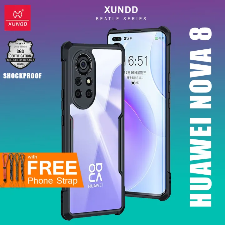 Xundd [Original] Beatle Clear Hybrid Shock Proof Armor Case for Huwei Nova 8 / Nova 8 5G | Lazada PH