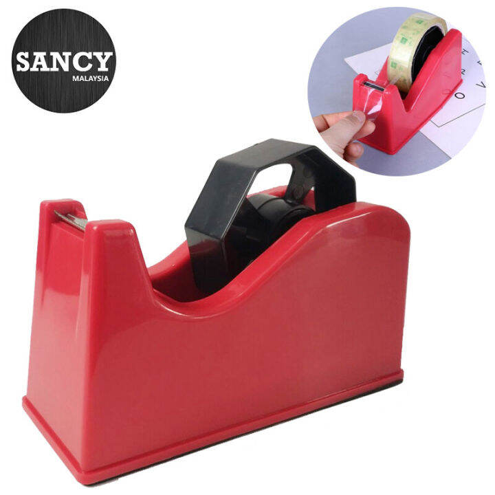 SANCY Heavy Duty Tape Dispenser Desktop Office Sellotape Sticky Pack ...