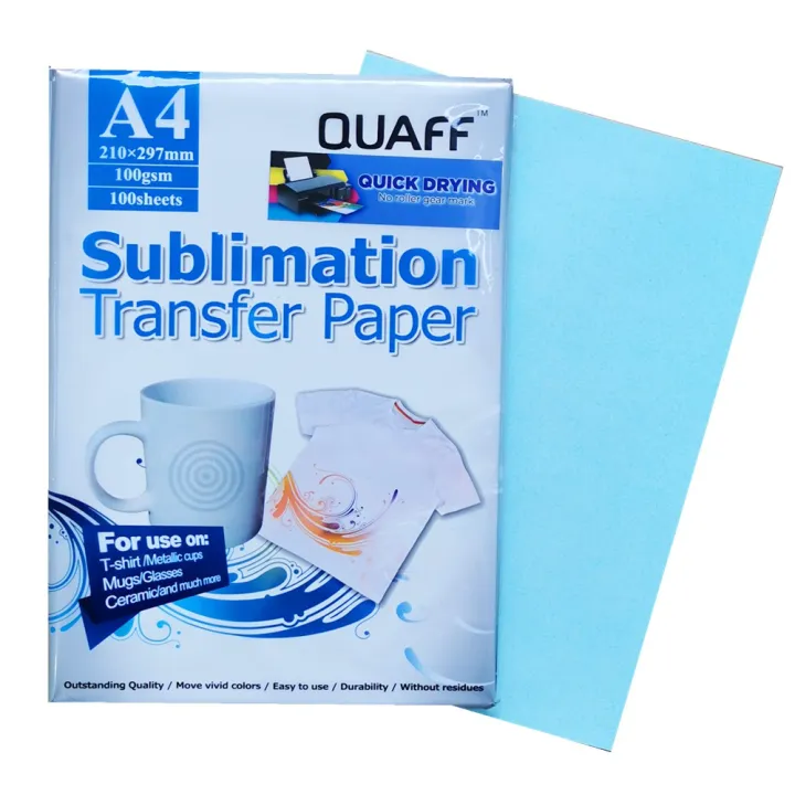 Quaff Sublimation paper green A4 size 100pcs 100gsm | Lazada PH
