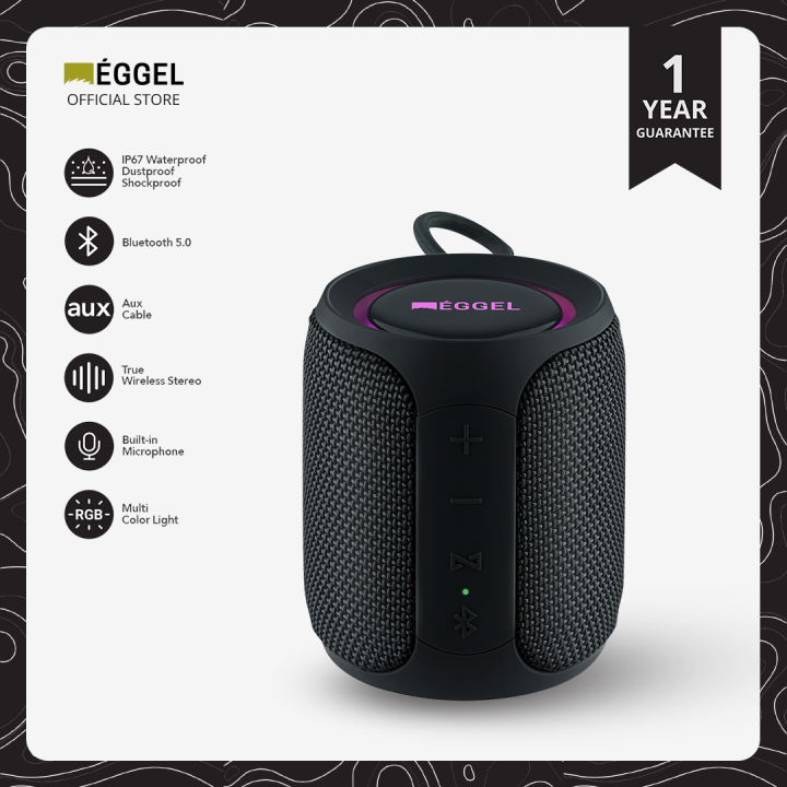 Eggel Terra 3 Mini 360 Waterproof Bluetooth Speaker | Lazada Indonesia