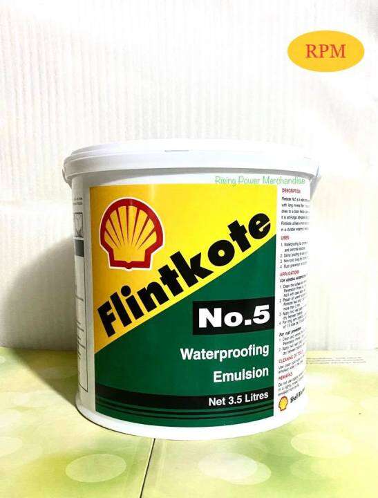 Shell Flintkote No. 5 Waterproofing Emulsion 3.5 Liters | Lazada PH