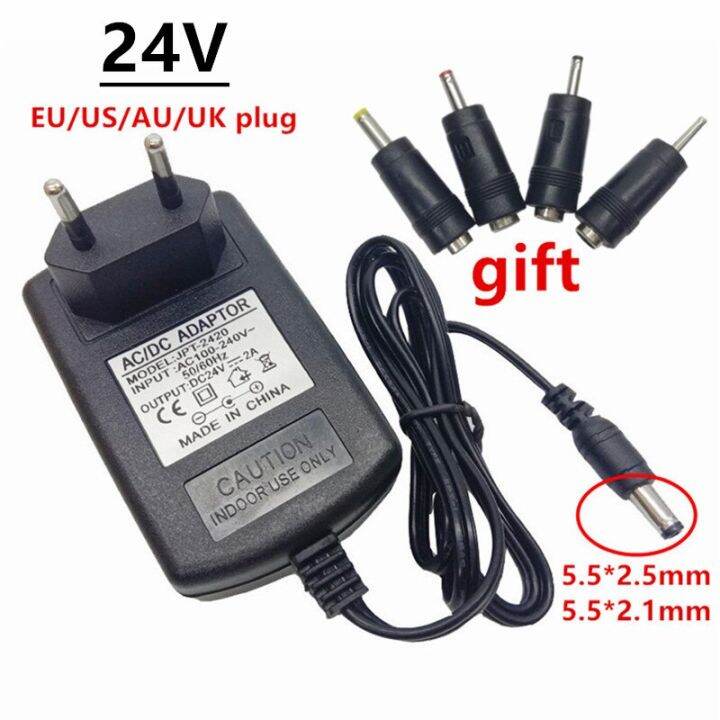 Universal 24V ac to dc 5.5*2.5MM power adapter Supply 24 v ac/dc adaptor 24 volt adaptador 0.5A ...
