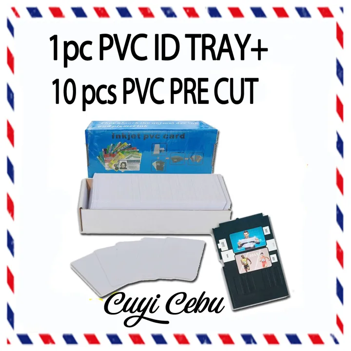 1 PVC ID TRAY PLUS 10 PCS PVC PRE-CUT - CUYI CEBU | Lazada PH