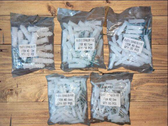 Plastic Expansion Pipe Screw Tocks Set Good Quality. | Lazada PH