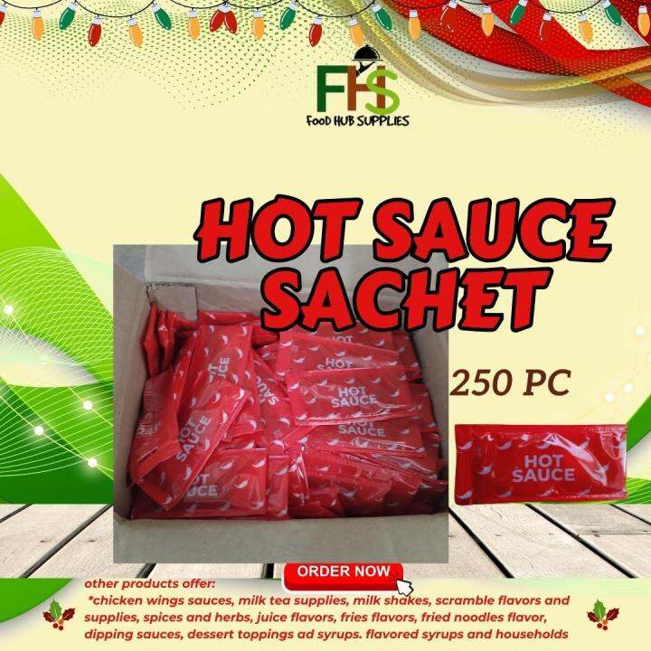 Hot sauce sachet 50pc/250pc | Lazada PH