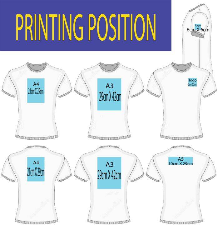衣服定制CUSTOM T-Shirt Printing Service , Cetak Baju Print Your Own Design ...