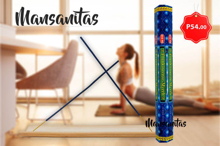 Mansanitas Mansanas HEM FRANKINCENSE MYRRH Natural Incense Sticks-20 ...
