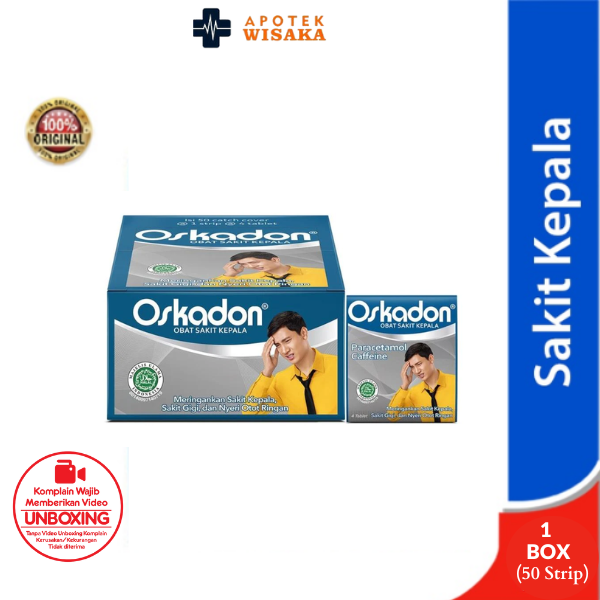 OSKADON BIRU TAB - 1 BOX 50 STRIP | Lazada Indonesia