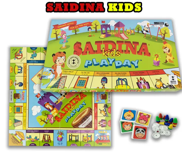 Saidina Kids Playday English/Malay Version Board game | Lazada