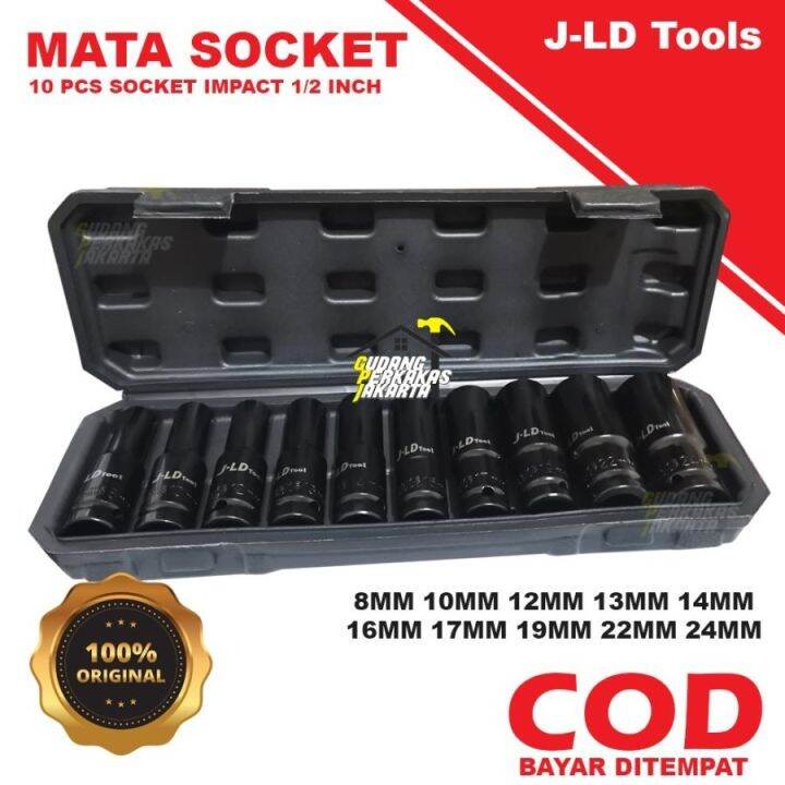 Mata Sok Impact JLD Set Lengkap Mata Shock Impek Panjang 8mm - 24mm ...