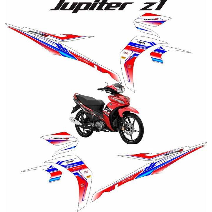 DECAL / STIKER STICKER/STRIPING VARIASI MOTOR JUPITER Z1/ NEW STICKER ...