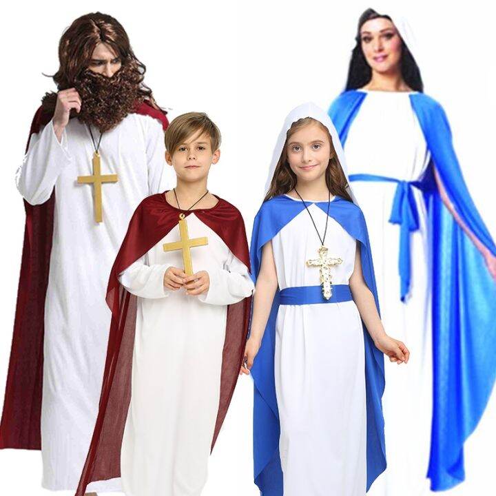 Halloween Easter Jesus Virgin Mary clothes cosplay drama priest nun ...