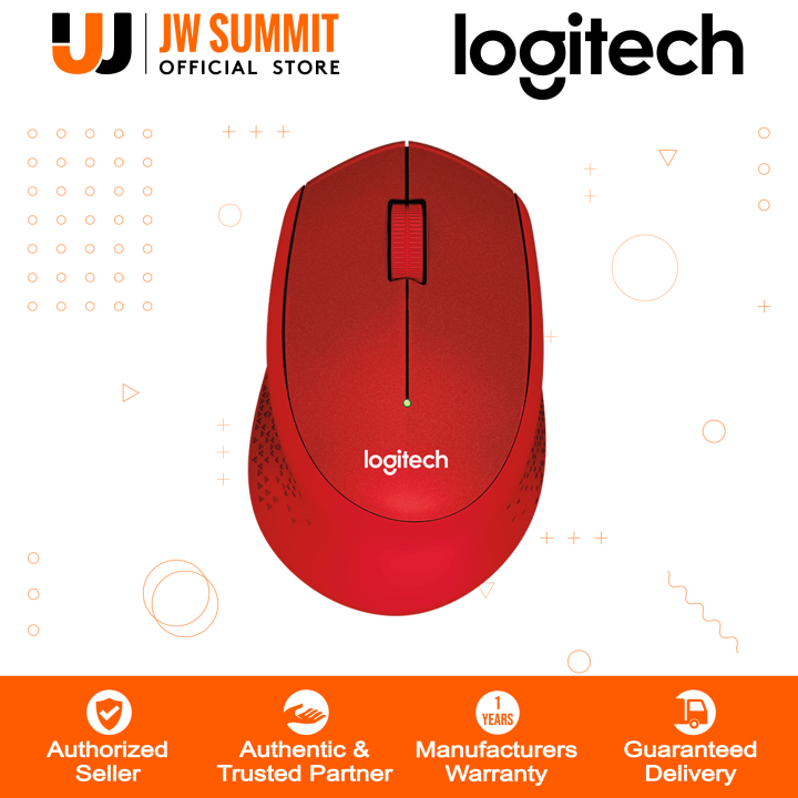 Logitech M331 Silent Plus Wireless Mouse (Red) | Lazada PH