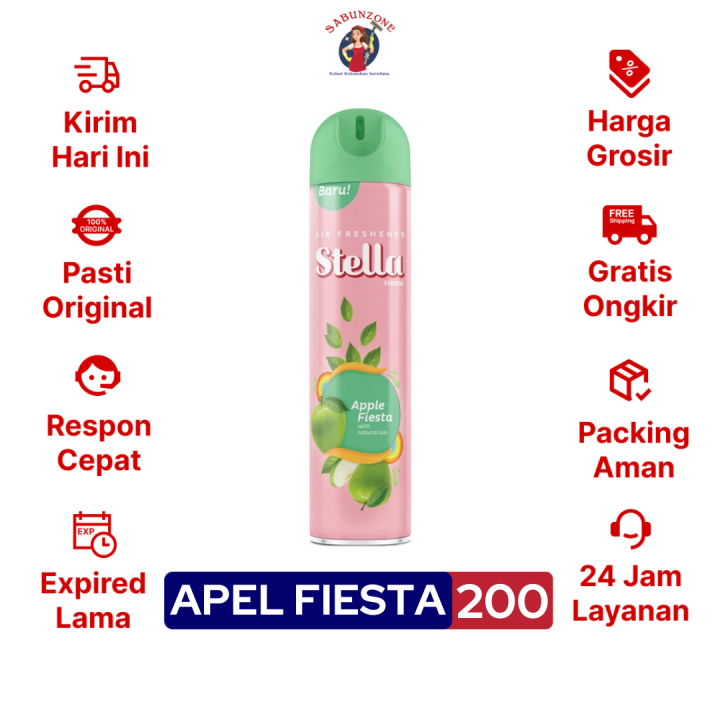 Pengharum Ruangan Stella Apel Aerosol Spray 200 ml | Lazada Indonesia