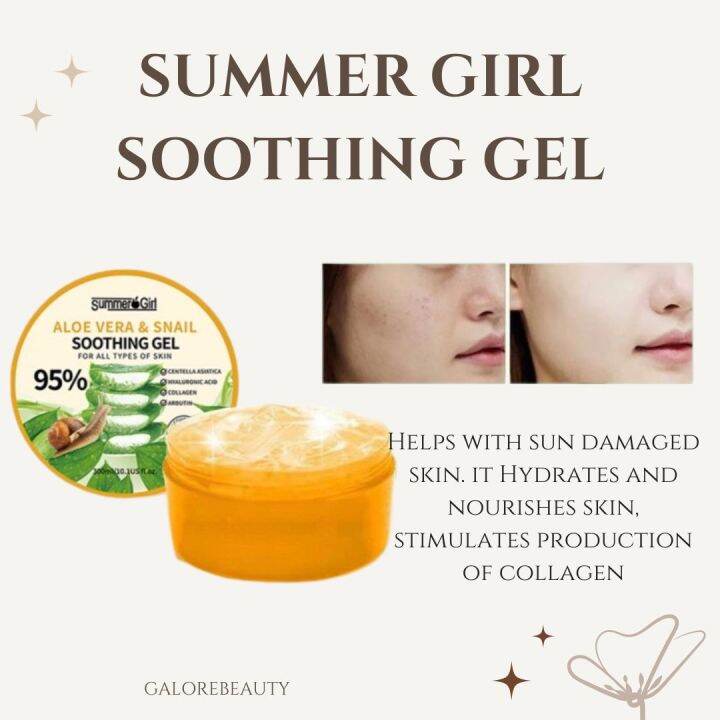 Original Summer Girl Aloe Vera & Snail Soothing Gel for All Type of ...