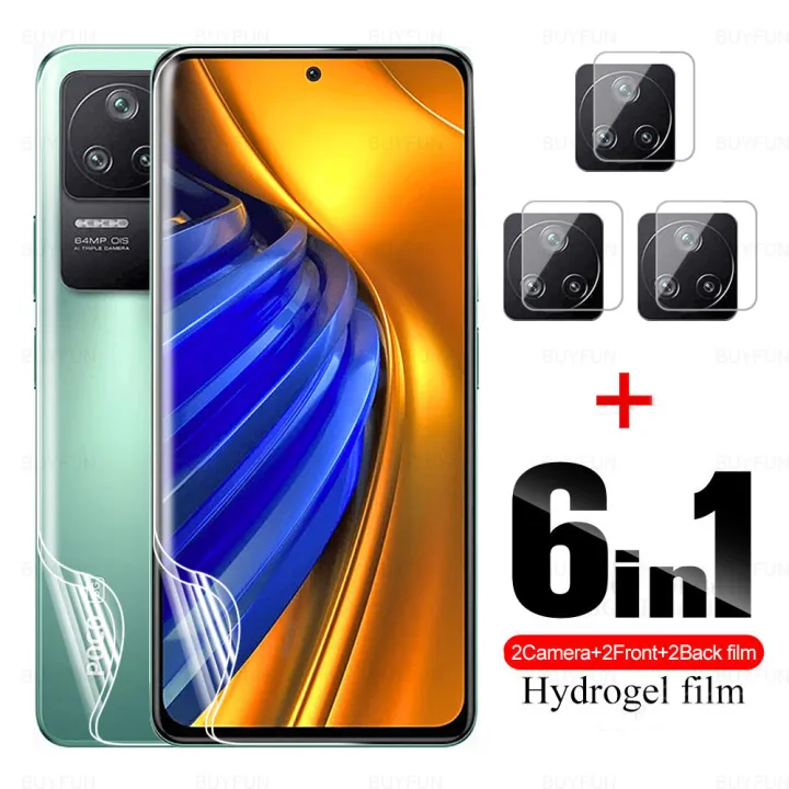 6in1 For Xiaomi Poco F4 5G Soft Hydrogel Protector Film Pocco F4GT F 4 ...