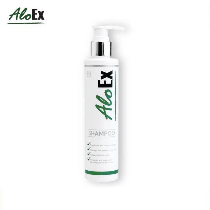 AloEx แชมพูบำรุงรากผม ลดผมร่วง อโลเอ็กซ์ 200มล. | Lazada.co.th