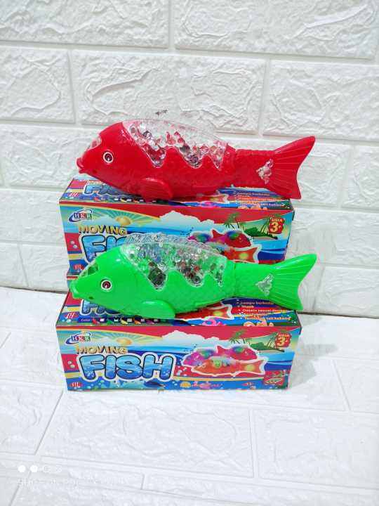 MAINAN ANAK IKAN IKANAN / IKAN LAMPU BISA MENYALA LAMPU KODE 66-01032 ...