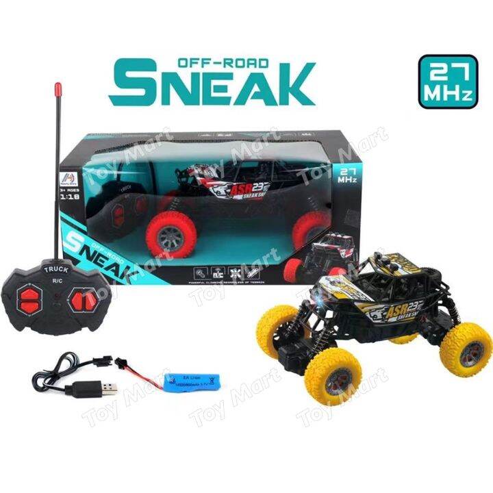 R/C Monster Truck Rechargeable SNEAK 4 Wheels / 6 Wheels Off Road Red ...