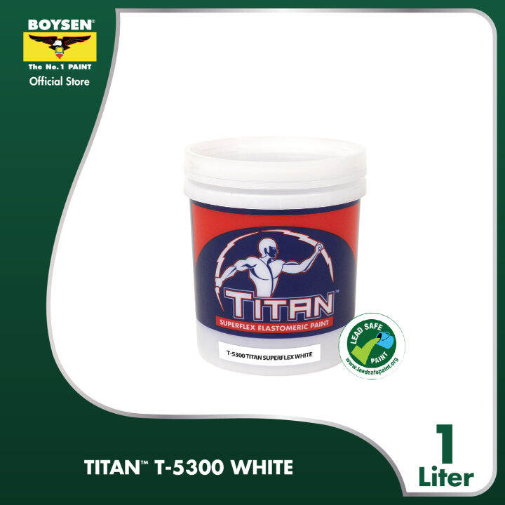 Titan Superflex Elastomeric Paint White T5300-1L | Lazada PH