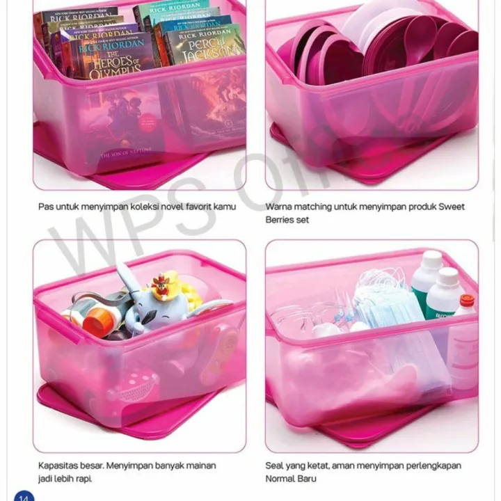 Agustus Jumbo Modular Keeper 15 Liter Tupperware - Toples Tupperware ...