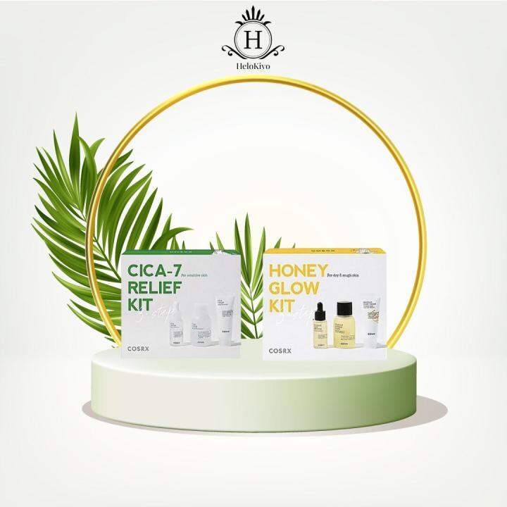 Cosrx Pure Fit CICA 7 Relief Kit / Honey Glow Kit - Propolis Trial Kit (3 Steps) | Lazada