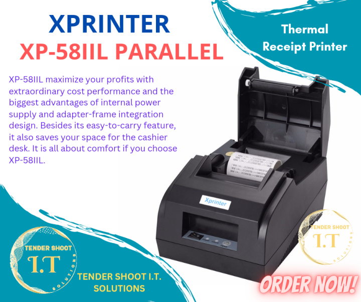 Brand New! XPrinter XP-58IIL XP 58IIL Parallel 58mm Thermal Receipt ...