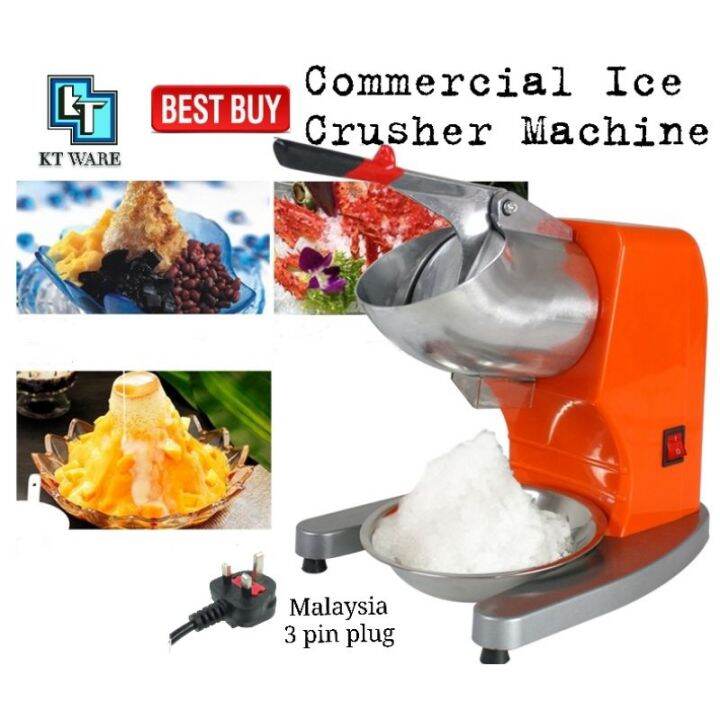 KT WARE ELECTRIC ICE SHAVER ICE CRUSHER MACHINE ( DOUBLE BLADE) MESIN ...