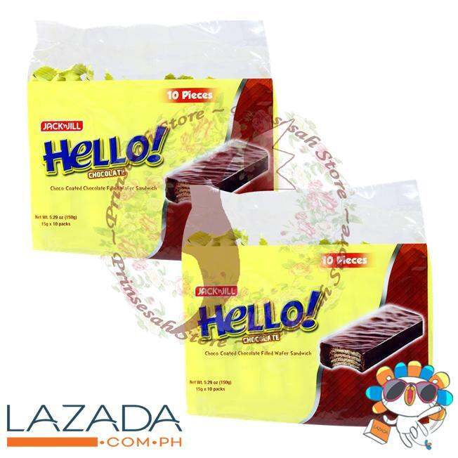 Hello Wafer Chocolate 15g x 10s 2 packs | Lazada PH