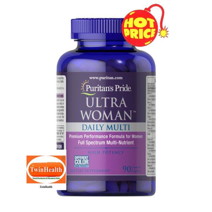 Puritan’s Pride Ultra Woman™ Daily Multi / 90 Caplets | Lazada.co.th