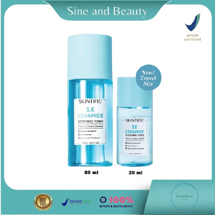 SKINTIFIC - 5X Ceramide Soothing Toner with Calendula - 80 ml | Lazada ...