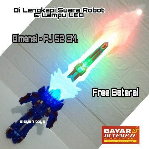 Mainan Pedang Robot Bisa Nyala Dan Bersuara | Lazada Indonesia