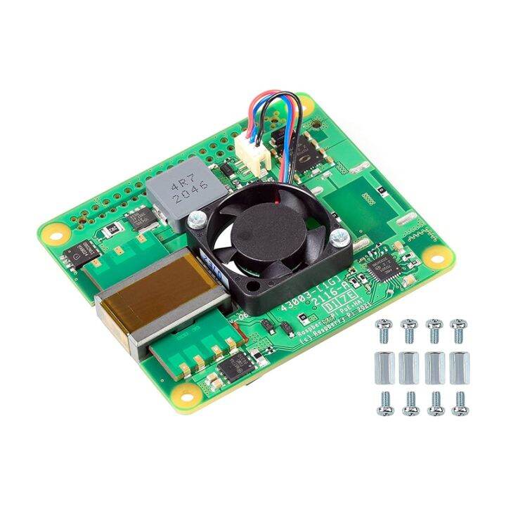 Waveshare for Raspberry Pi POE+ HAT 4/3B+, Supports 802.3At PoE ...