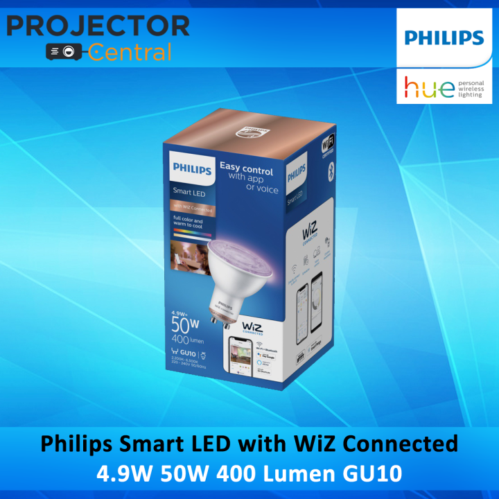 Philips Smart LED with Wiz Connected full color and warm to cool 4.9W ... Philips Smart LED with Wiz Connected full color and warm to cool 4.9W ...