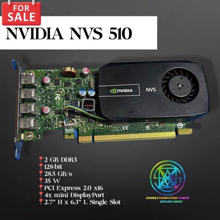 NVIDIA Quadro NVS 510 2GB DDR3 128bit for SMALL FORM FACTOR PC | Lazada PH