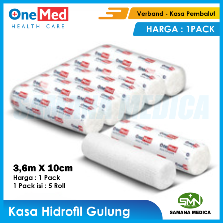 Kasa Hidrofil Gulung 3,6m x 10cm 5 Gulung ONEMED - Verband - Kasa Pembalut | Lazada Indonesia